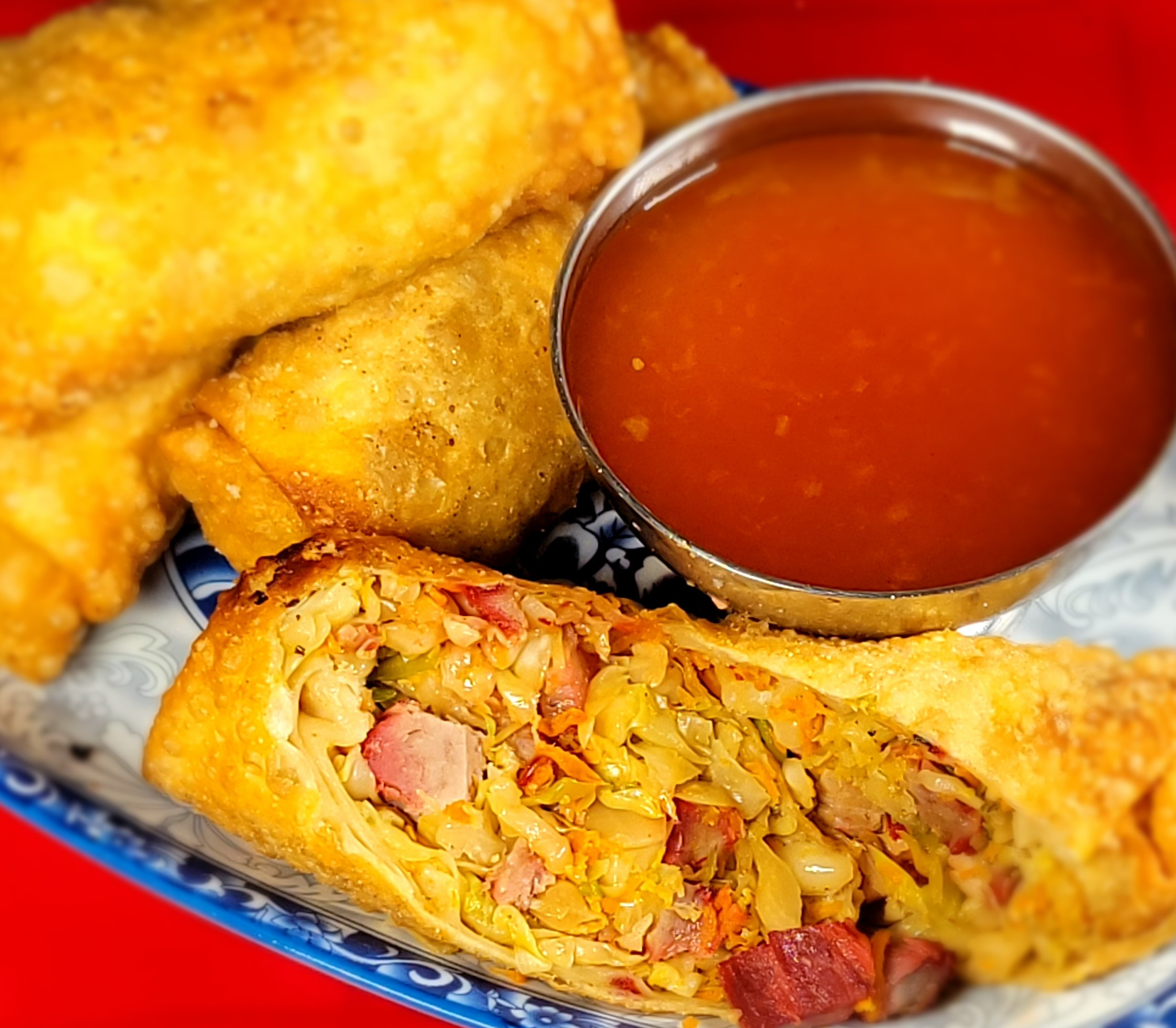 Roast Pork Egg Roll