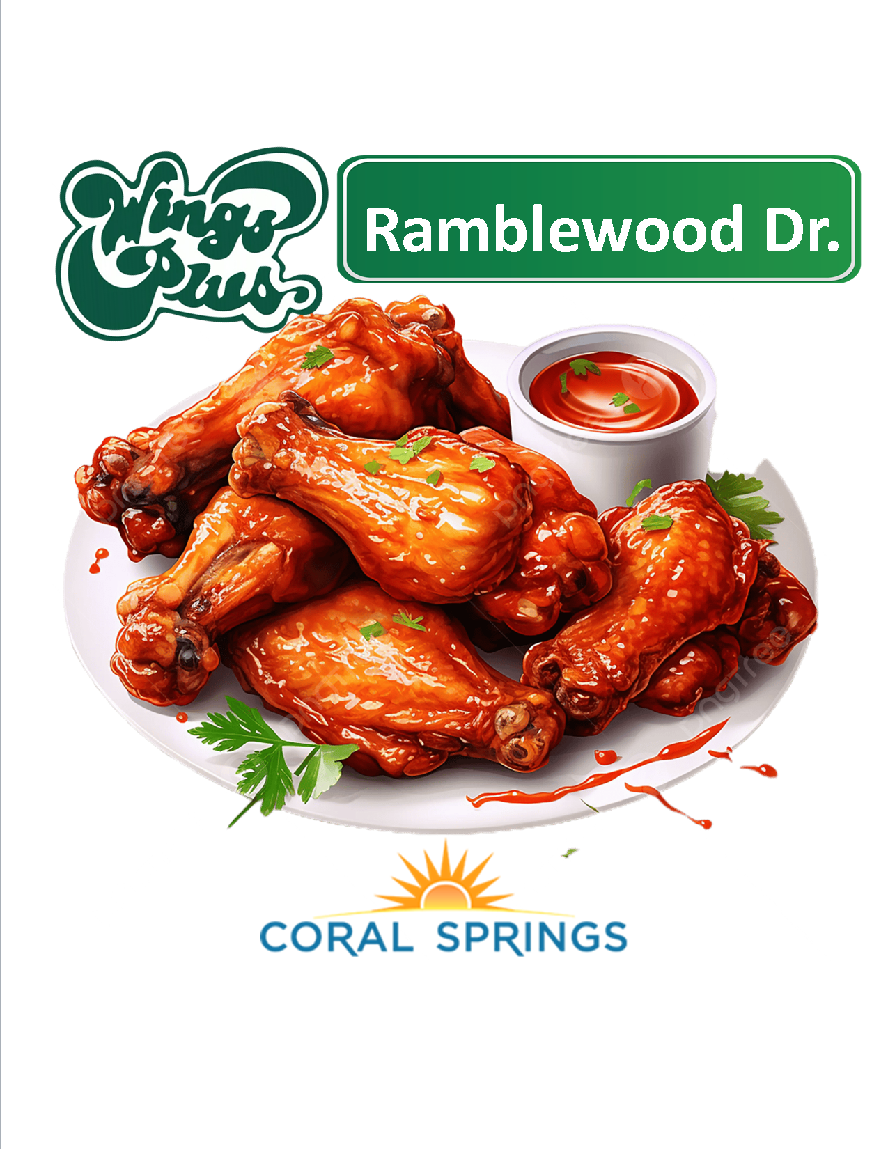 Wings Plus Ramblewood Drive menu in Coral Springs FREE delivery and ...